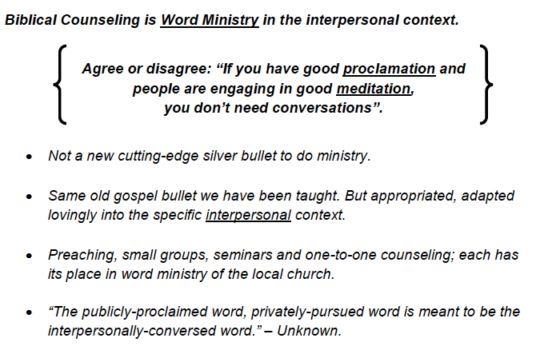 What is Biblical Counselling – Biblical Counselling Toolkit